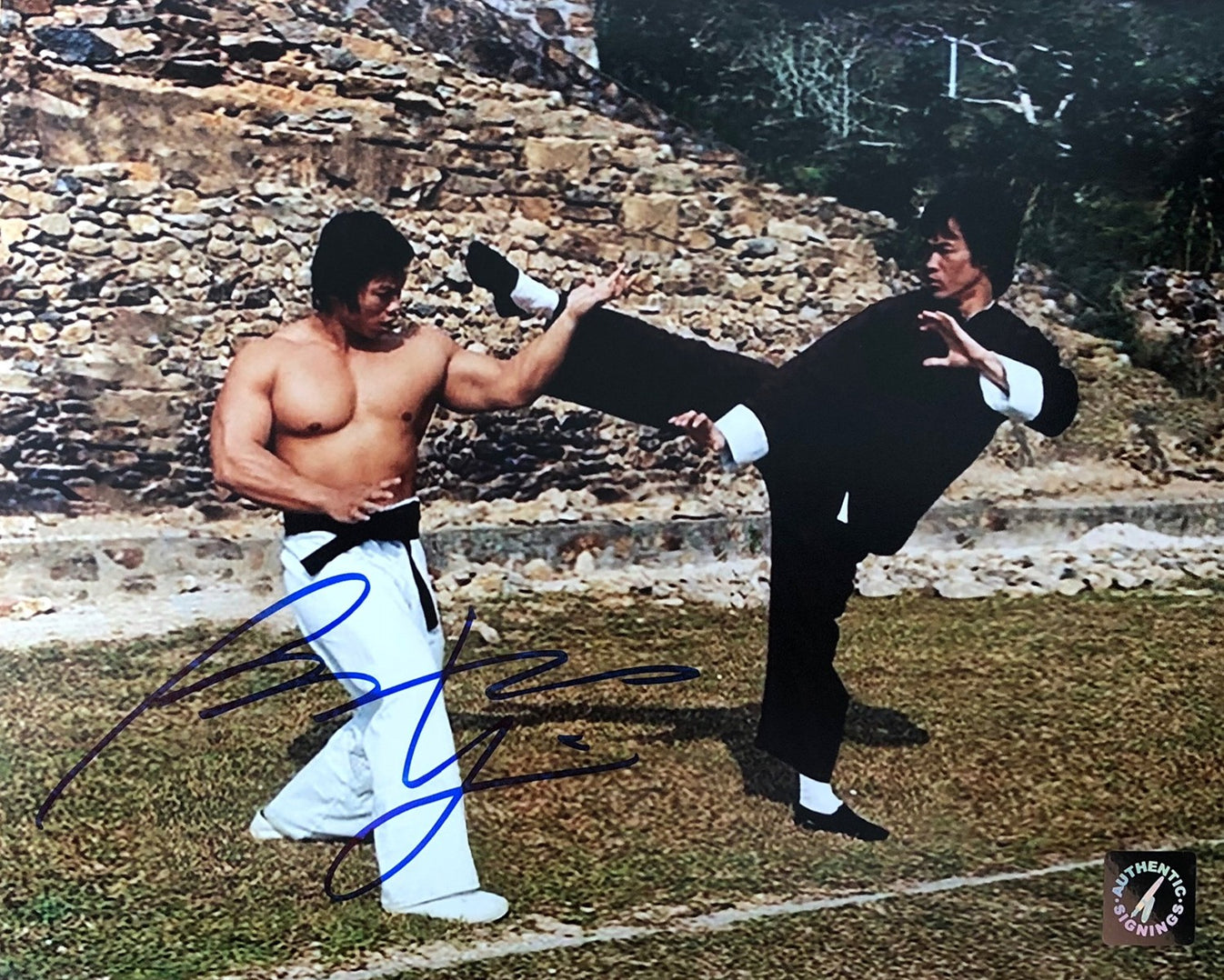 Bolo Yeung Autographed Enter The Dragon Blocking Kick From Bruce Lee 8 ...