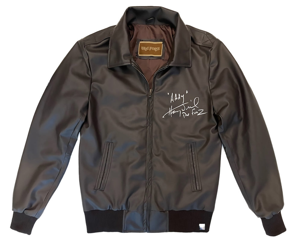 Henry Winkler "The Fonz" Happy Days Autographed Faux Leather Jacket ...