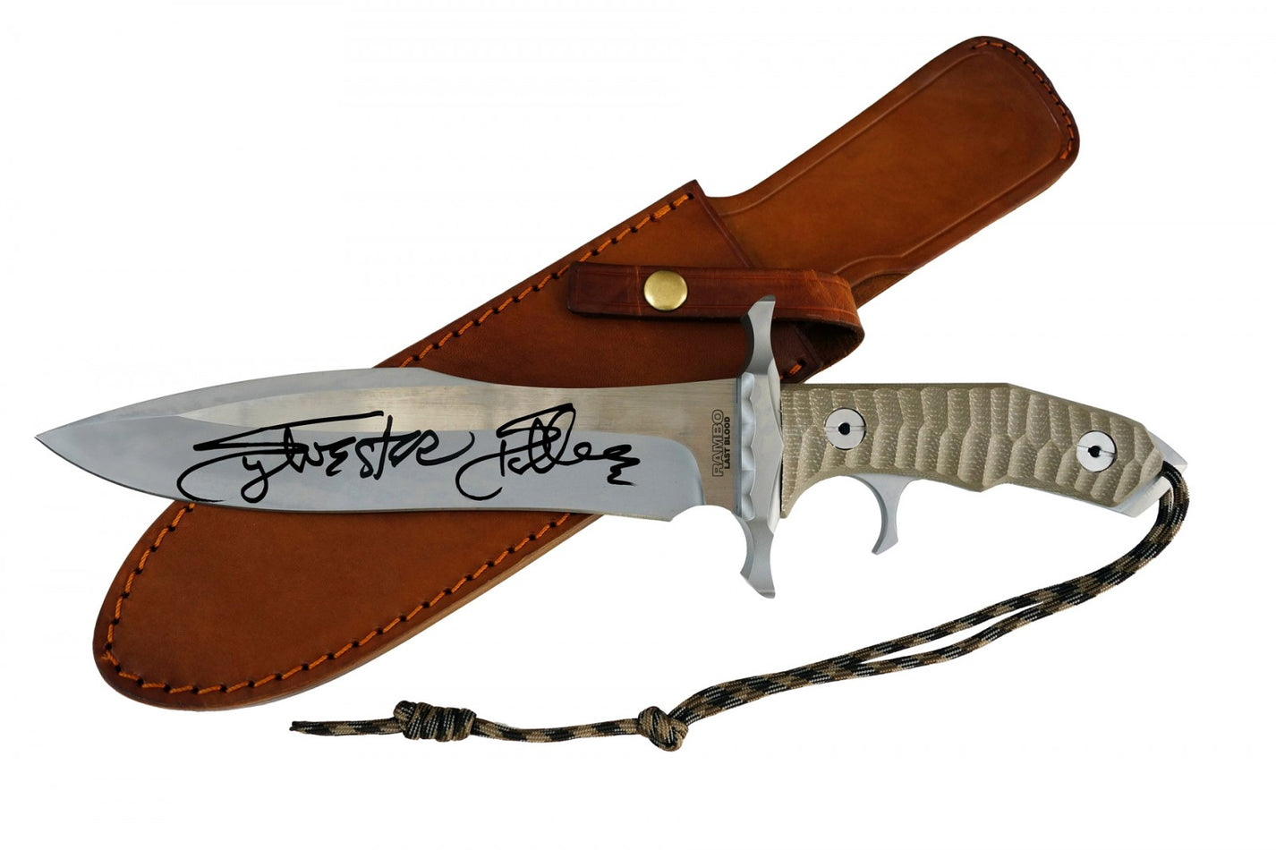 Sylvester Stallone Autographed LAST BOOD RAMBO Knife – Authentic Signings