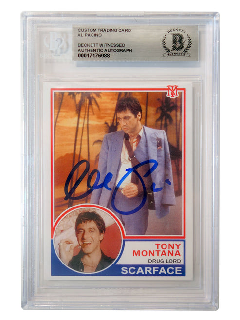 Al Pacino SCARFACE Autographed Custom Trading Card Beckett Authentic ...
