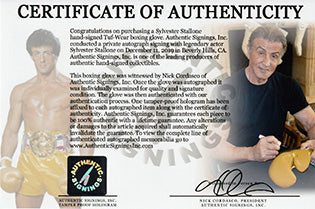 The Sylvester Stallone Collection – Authentic Signings